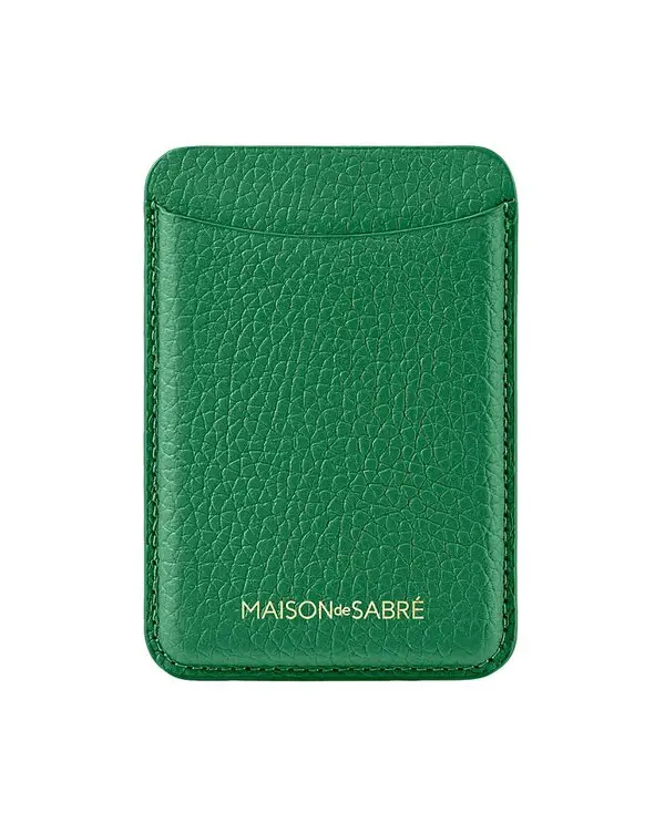 MAISON DE SABRE Leather Magsafe Wallet - Emerald Green