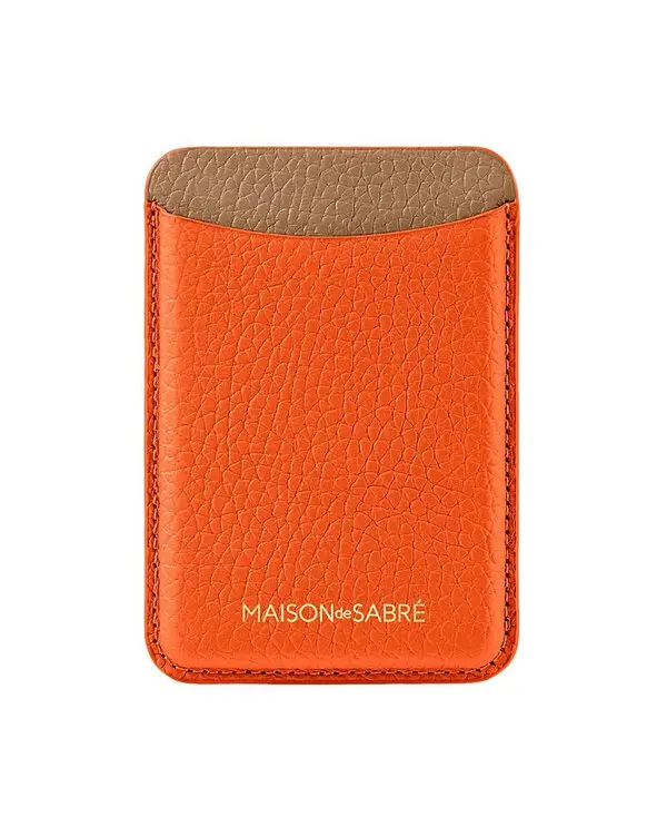 MAISON DE SABRE Leather Magsafe Wallet - Manhattan Sandstone