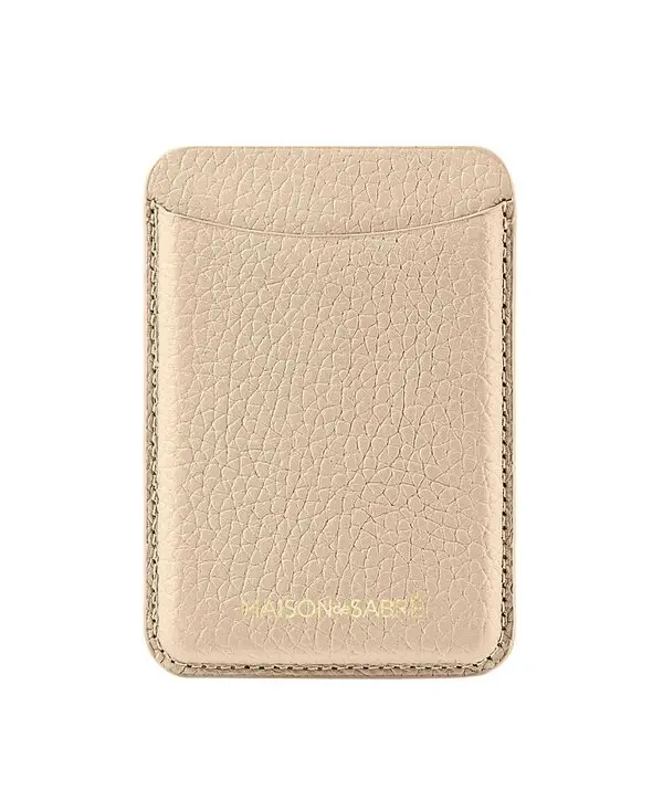 MAISON DE SABRE Leather Magsafe Wallet - Saharan Nude