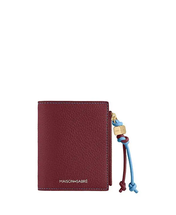 MAISON DE SABRE Leather Bifold Wallet - Plum Sky