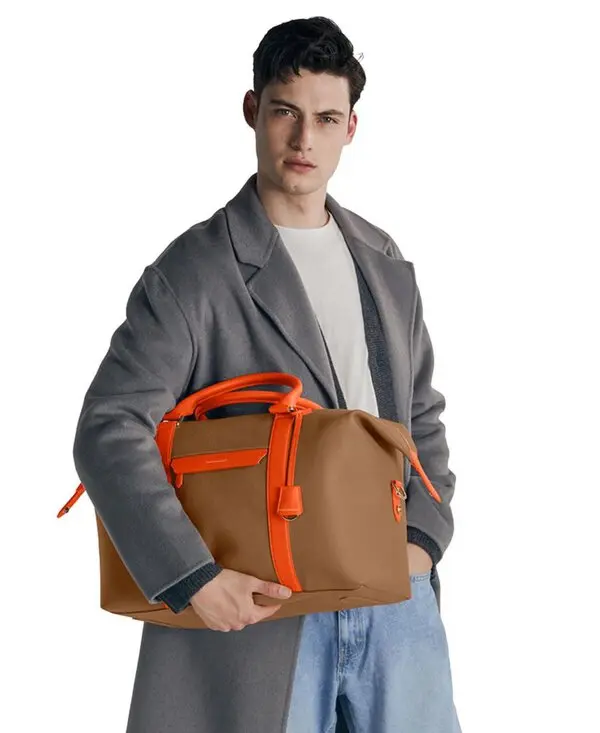 MAISON DE SABRE Leather Duffle Bag - Manhattan Sandstone
