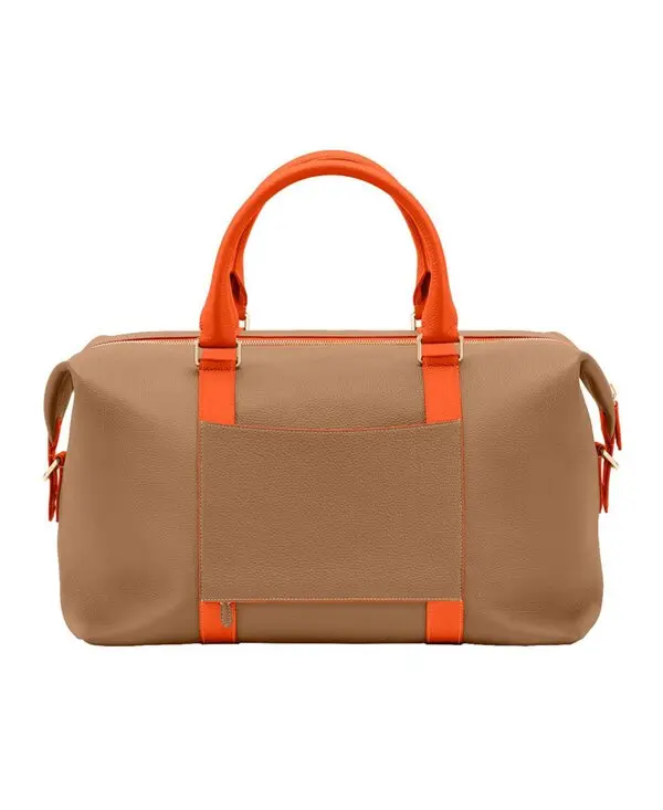 MAISON DE SABRE Leather Duffle Bag - Manhattan Sandstone