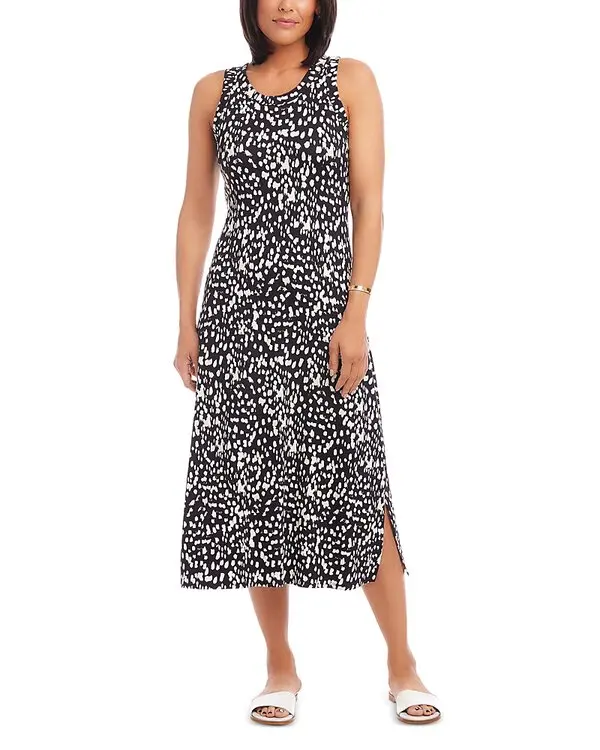 Karen Kane Petites Ed Midi Dress In Print 64% Off Editorialist