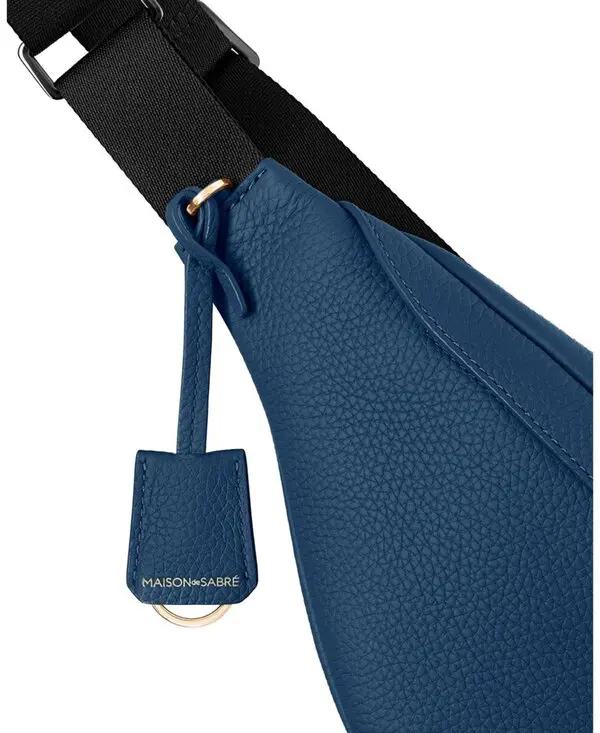 MAISON DE SABRE Large Leather Sling Bag - Pacific Blue