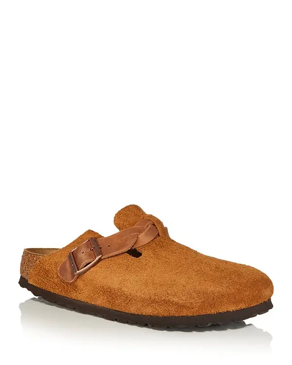 BIRKENSTOCK Boston Braid Buckle Clogs - Brown