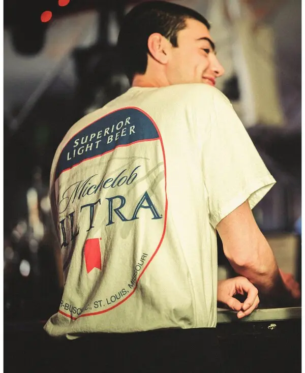 Junk Food Clothing Michelob Ultra Flea Market Tee - White