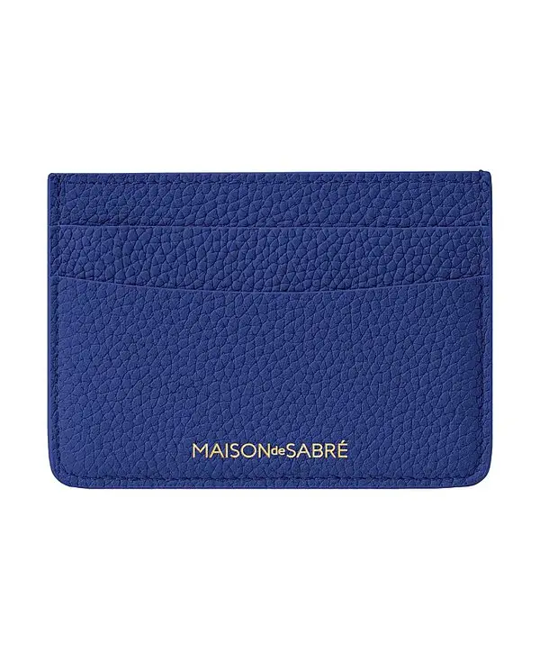 MAISON DE SABRE Leather Card Holder - Lapis Blue