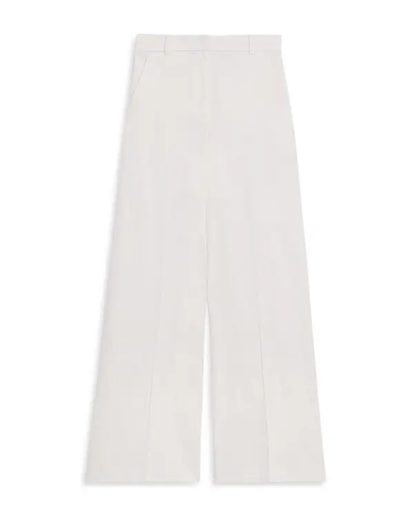 Theory High Waisted Wide Leg Trousers