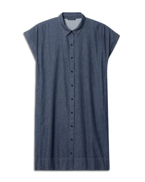 white christmas dresses Tencel Cotton Denim Dress – Eileen Fisher Renew main image 1