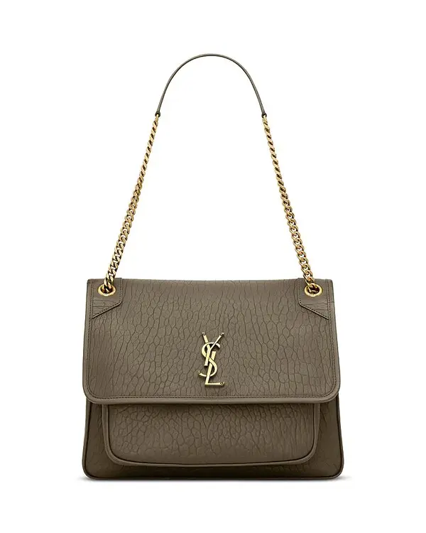 Saint Laurent Niki Large Shoulder Bag - Light Musk Lambskin/gold