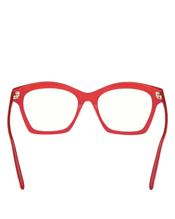 TOM FORD Square Blue Light Glasses - Red