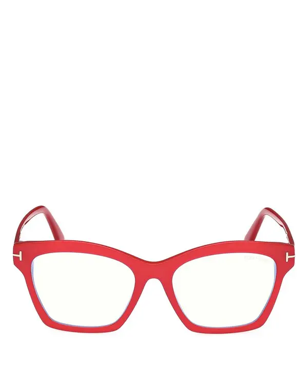 TOM FORD Square Blue Light Glasses - Red