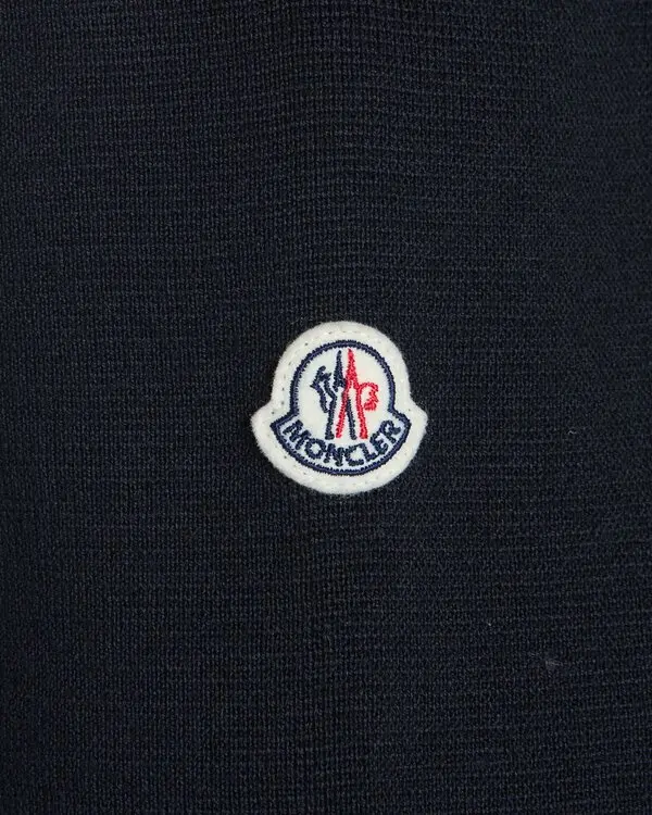 Moncler Zip Front Quilted Jacket - Black