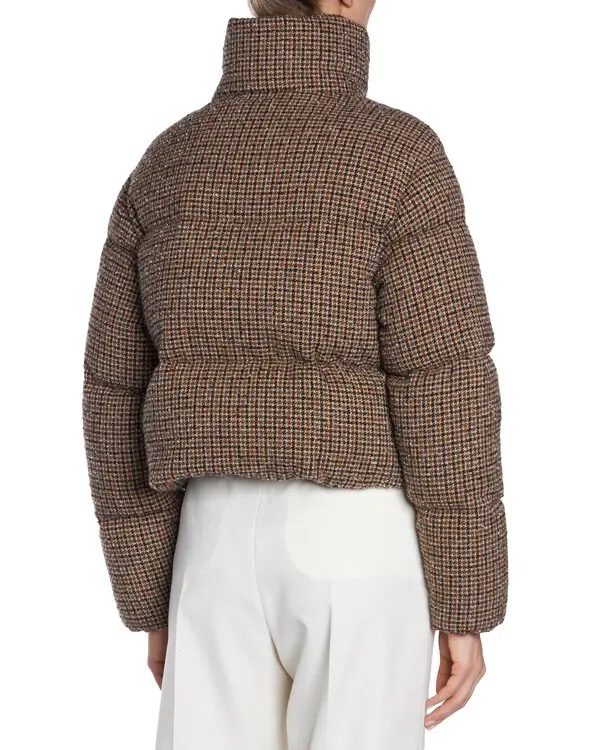 Moncler Seboune Wool Check Boucle Jacket