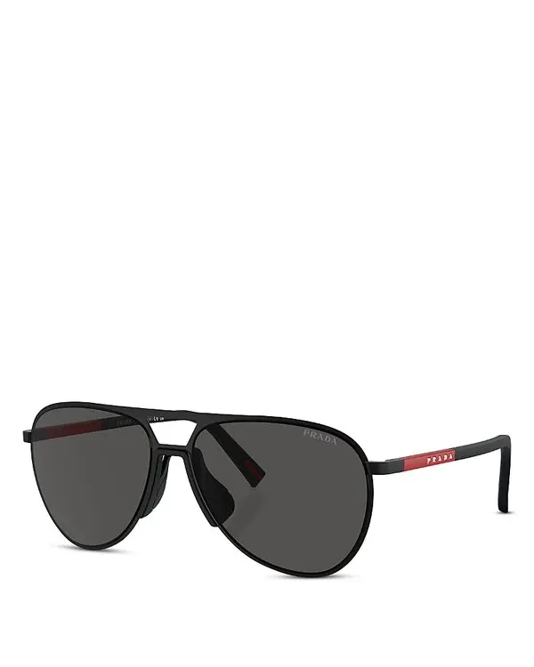 Prada Aviator Sunglasses - Black/gray Solid