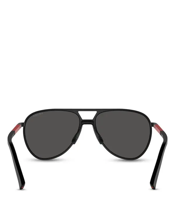 Prada Aviator Sunglasses - Black/gray Solid