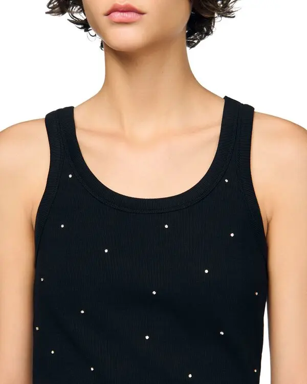 Sandro Astrale Tank Top - Black