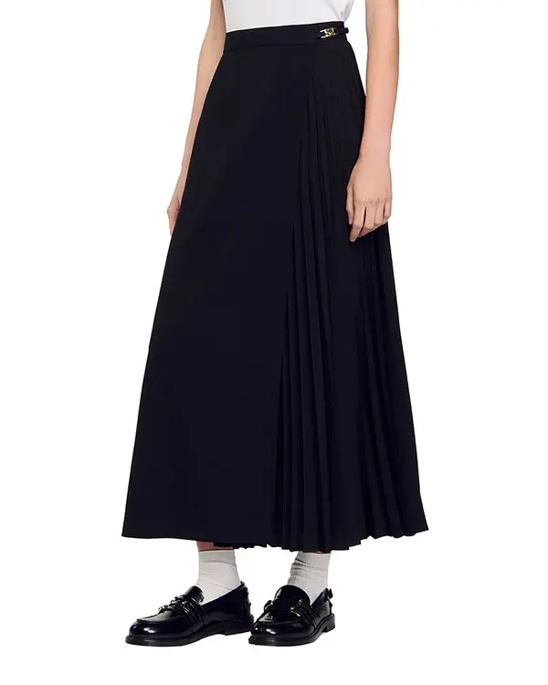 Sandro Souvenir Pleated Skirt
