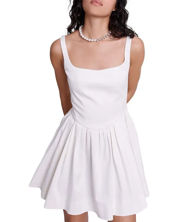 Maje Robole A-line Mini Dress - White
