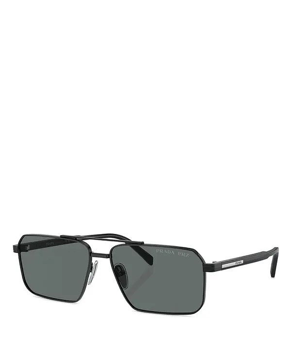 Prada Rectangular Sunglasses, 61mm