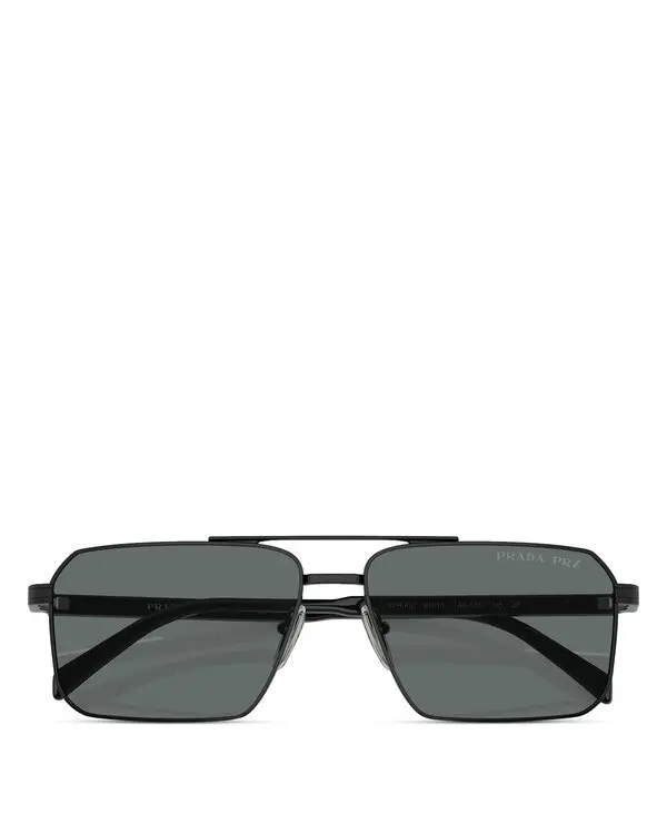 Prada Rectangular Sunglasses, 61mm