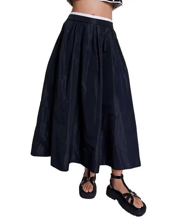 Maje Juraly Midi Skirt - Black