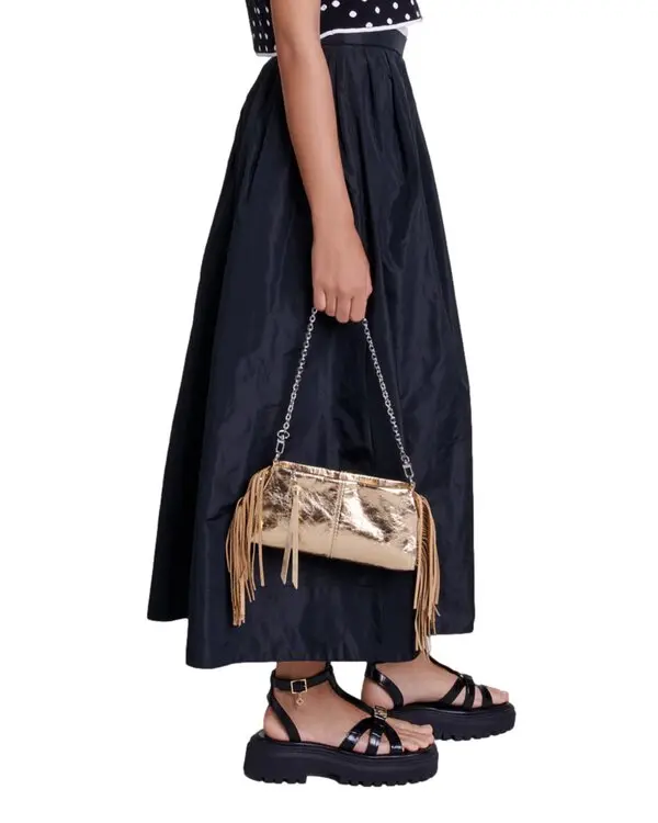 Maje Juraly Midi Skirt - Black