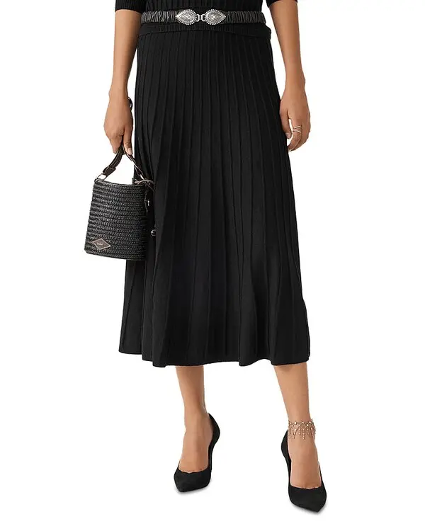Ba&sh Jada Ribbed Midi Skirt