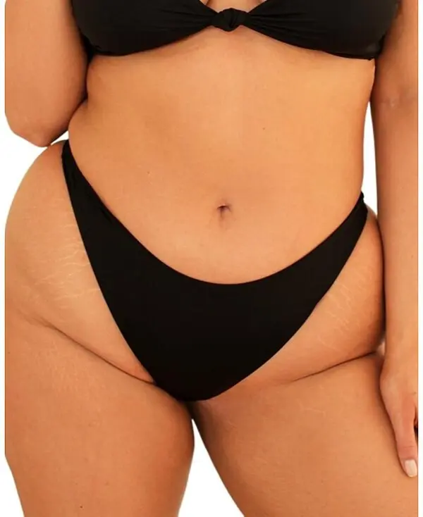 DIPPIN DAISY'S Seaport Thong Bikini Bottom - Black
