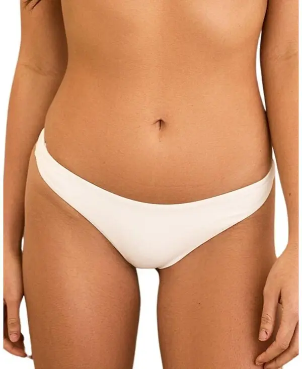 DIPPIN DAISY'S Seaport Thong Bikini Bottom - White