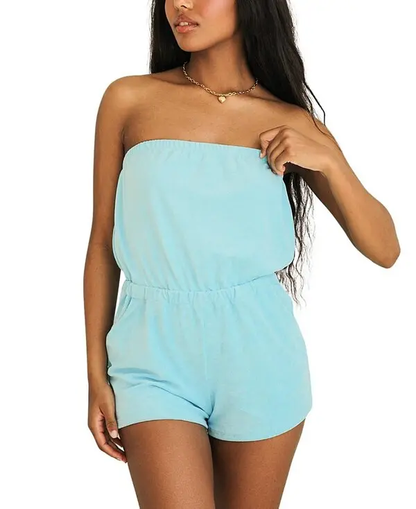 DIPPIN DAISY'S Napa Bandeau Romper - Pool Terry