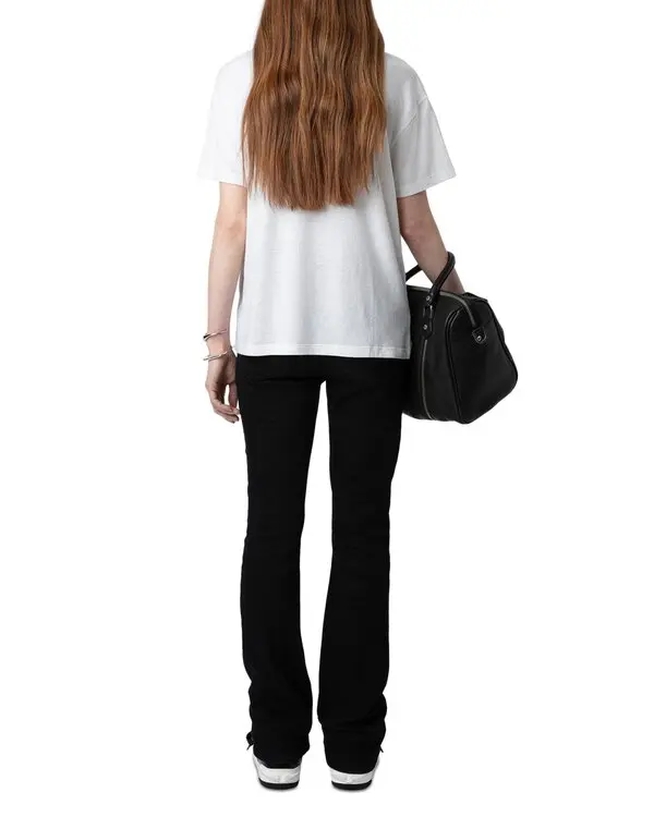 Zadig&Voltaire Mar Rhinestone Wings Tee - Blanc