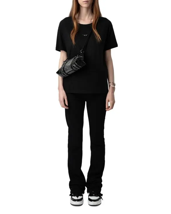 Zadig&Voltaire Mar Rhinestone Wings Tee - Noir