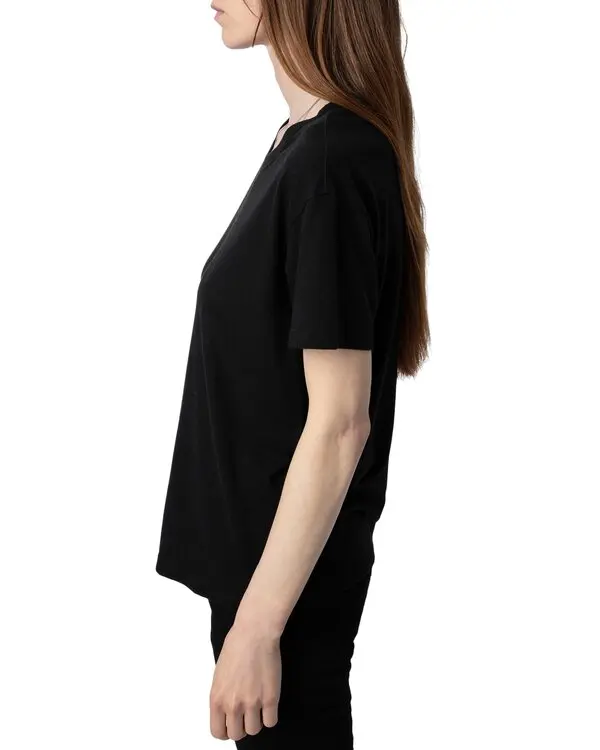 Zadig&Voltaire Mar Rhinestone Wings Tee - Noir