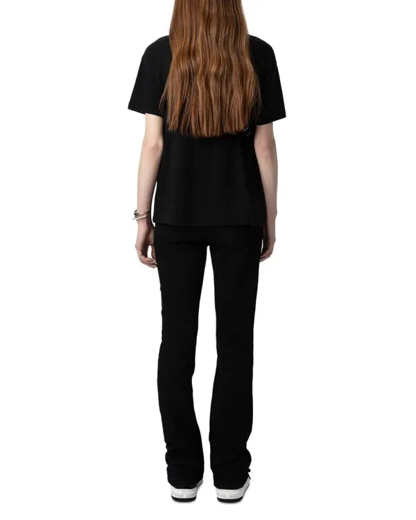 Zadig&Voltaire Mar Rhinestone Wings Tee - Noir