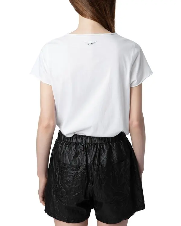 Zadig&Voltaire Diamante Henley Tee - Blanc
