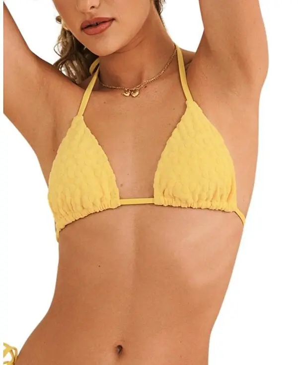 DIPPIN DAISY'S Palm Tie Back Bikini Top - Sunblock