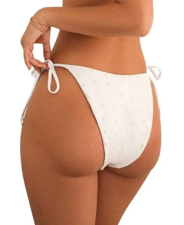 DIPPIN DAISY'S Serenity Tie String Bikini Bottom - White