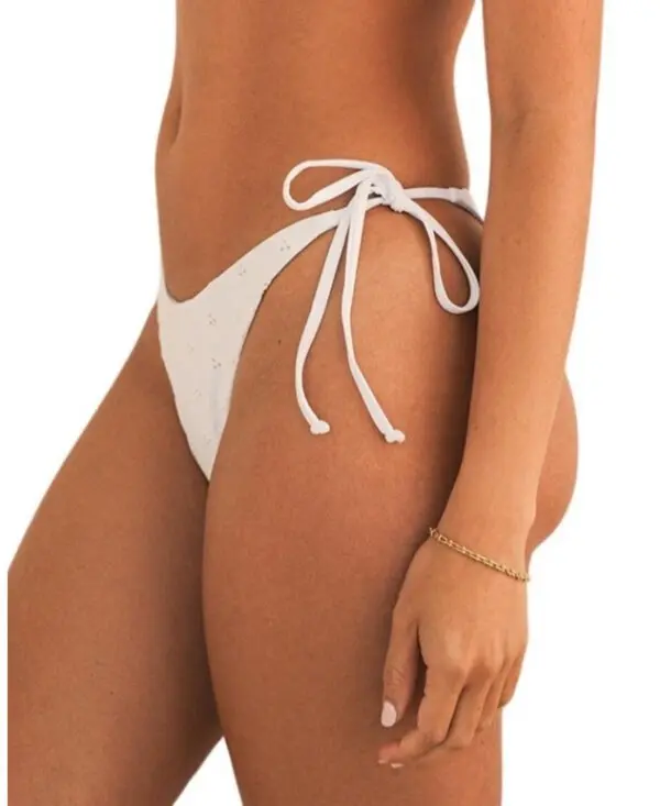 DIPPIN DAISY'S Serenity Tie String Bikini Bottom - White