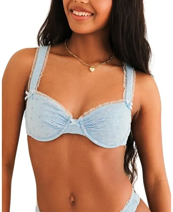 DIPPIN DAISY'S Priscilla Underwire Bikini Top - Baby Blue