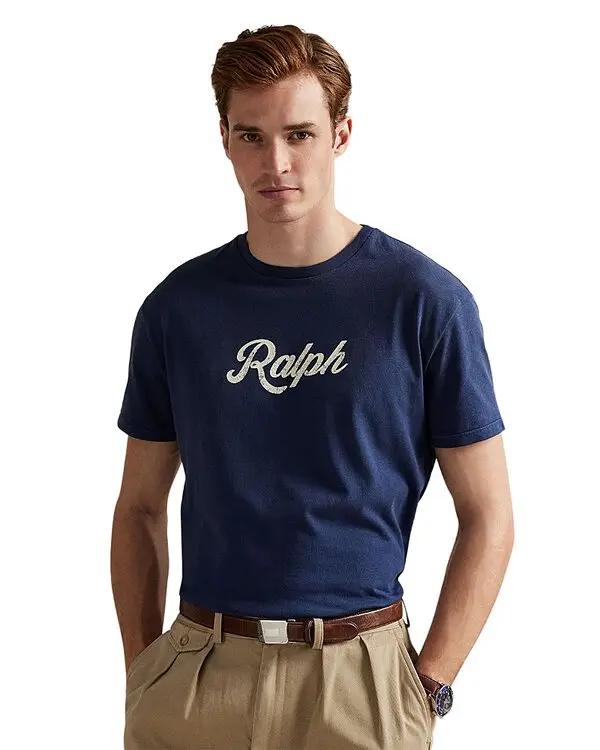 Polo Ralph Lauren Classic Fit Jersey Graphic Tee - Dark Blue