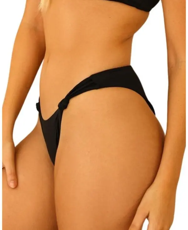 DIPPIN DAISY'S Quinn Knotted Bikini Bottom - Black