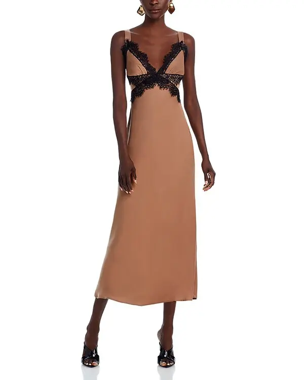 Delta Satin Midi Dress