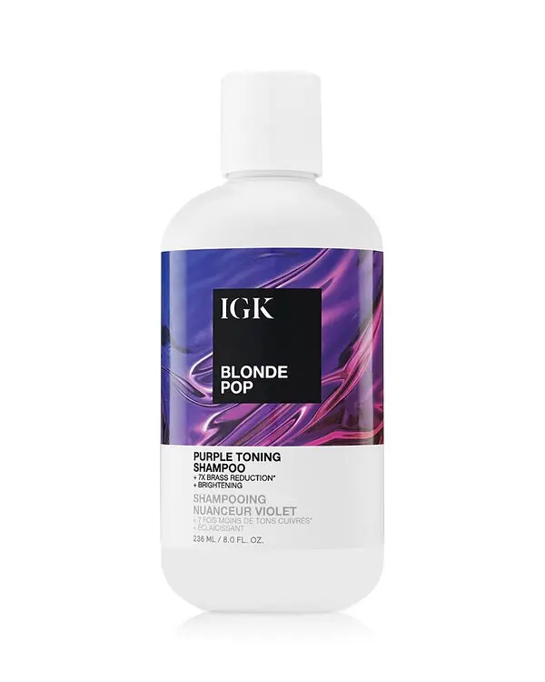 IGK Blonde Pop Purple Toning Shampoo 8 Oz - No Color
