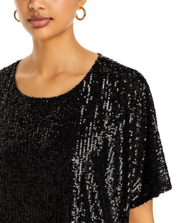 Caroline Rose Sequin Caftan Top
