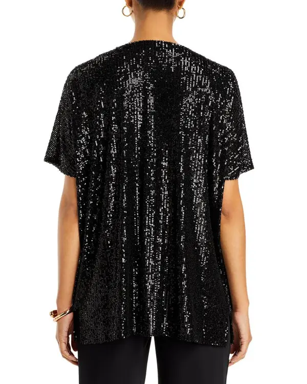 Caroline Rose Sequin Caftan Top