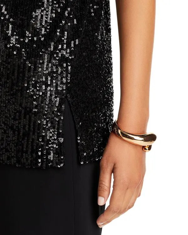 Caroline Rose Sequin Caftan Top