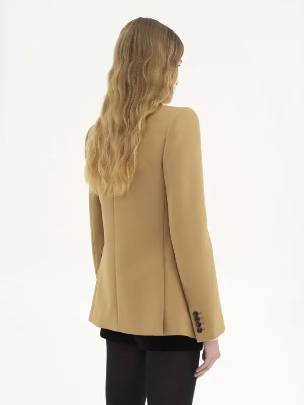 Chloé Tailored Jacket In Wool Grain De Poudre