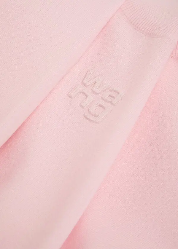 Alexander Wang Logo-embossed Knitted Mini Dress