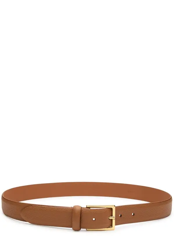 Anderson's Grained Leather Belt - Tan